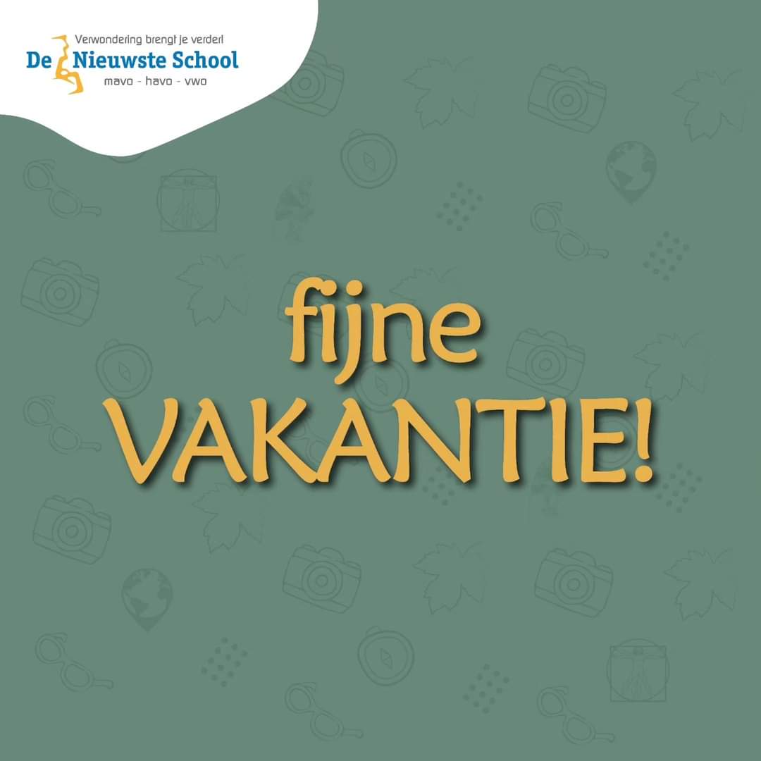 Fijne meivakantie! - De Nieuwste School